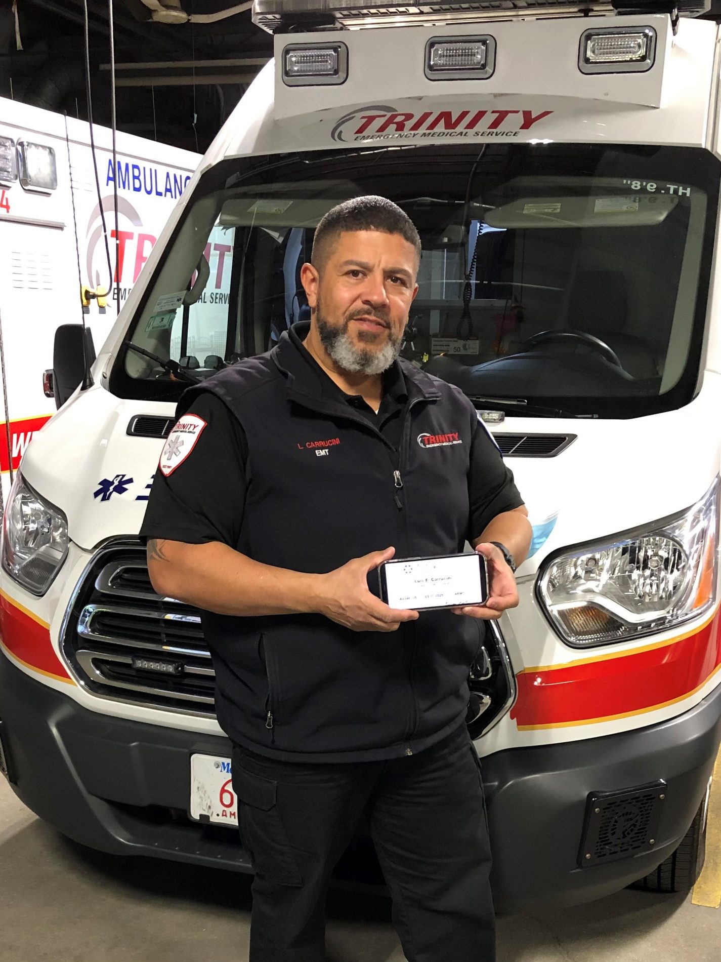 Congratulations Raul new EMT-A! - Pridestar Trinity EMS