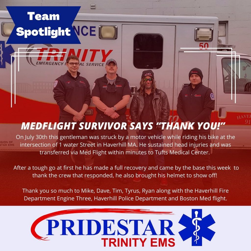 Motor Vehicle vs Mountain Bike Turns Out OK! - Pridestar Trinity EMS
