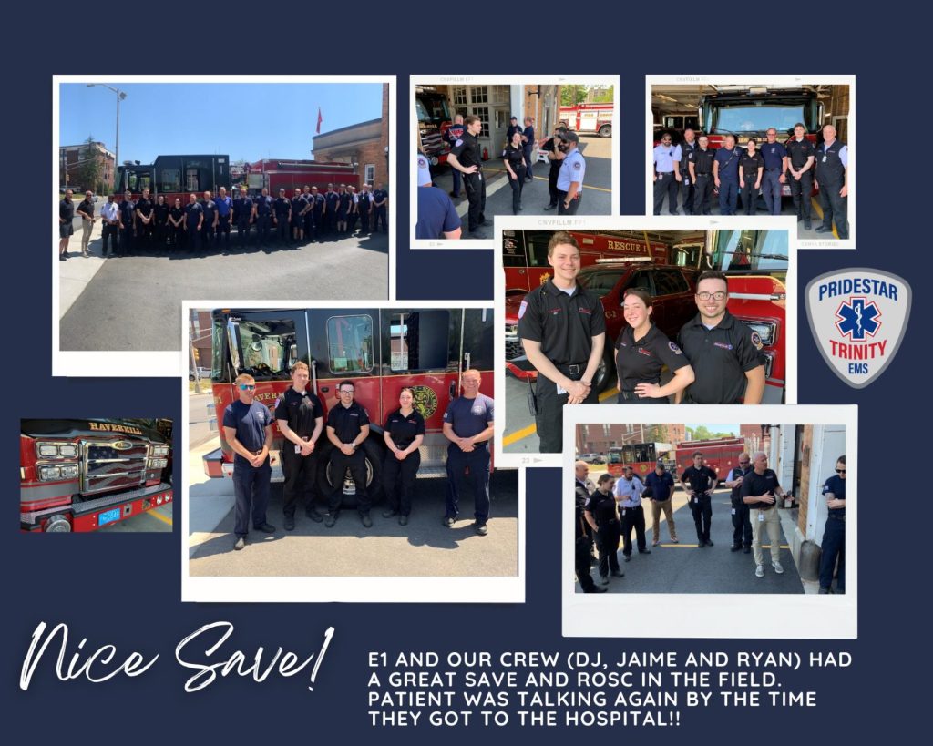 Team Save with Haverhill Firefighters - Pridestar Trinity EMS