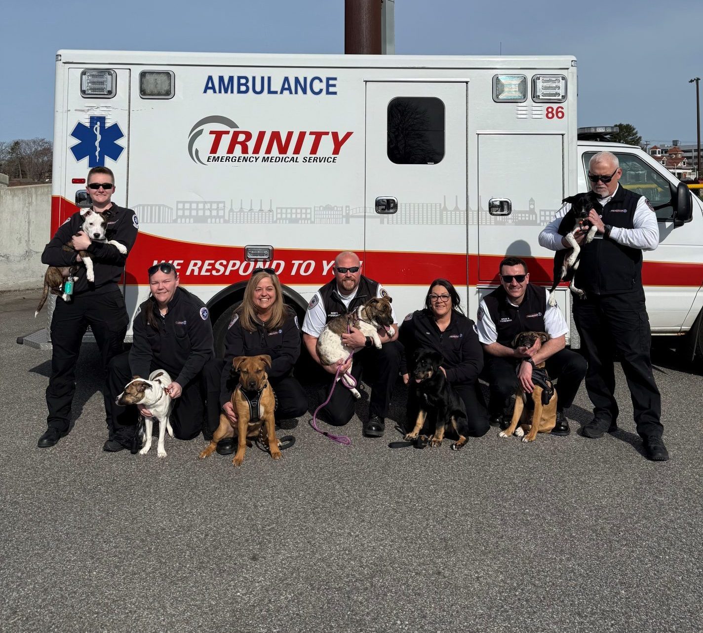 Not Only Saving Lives But Rescuing Puppies - Pridestar Trinity EMS